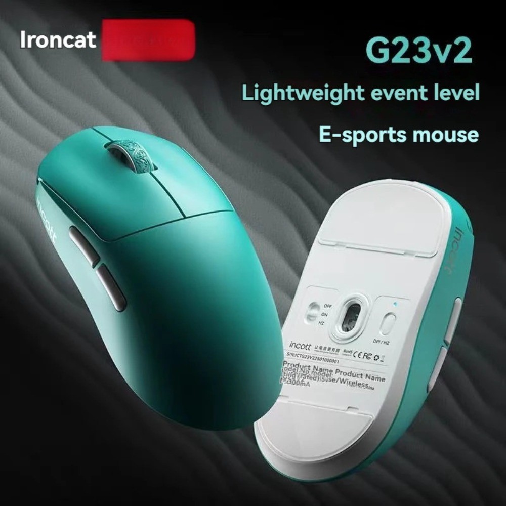 INCOTT G23 V2 Mouse Wireless Three Mode PAW3395 8KHz Polling Rate ...