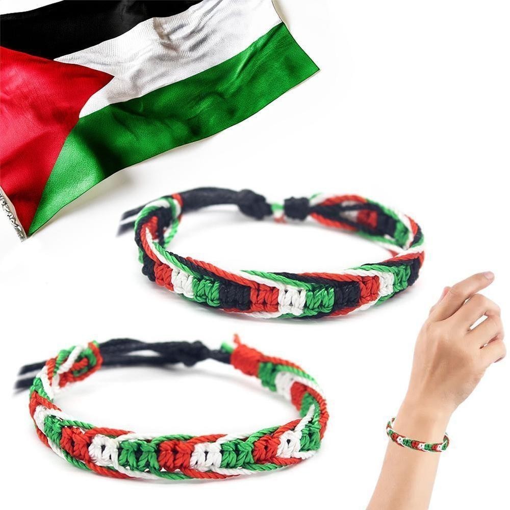 1PC Palestine Flag Bracelets Country Handmades Friendship Bracelets ...