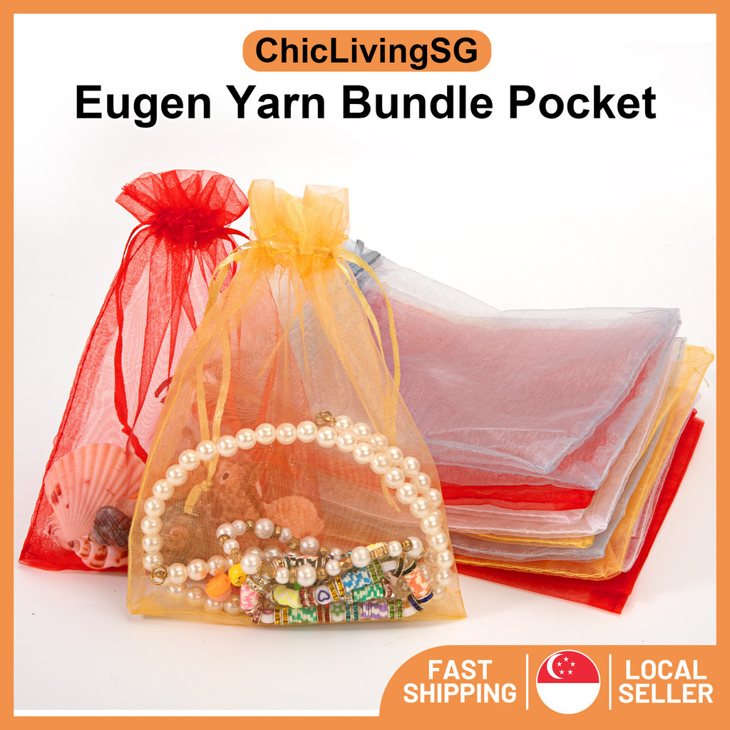 [SG Seller] Organza bags Candy Jewelry Bags Wedding Favor Bags with ...