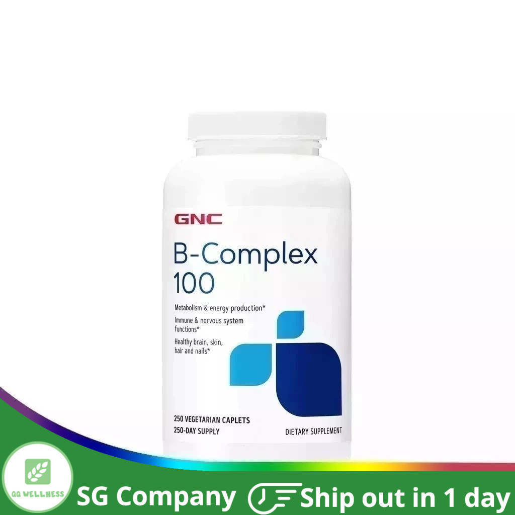 GNC B-Complex 100 250 Vegetarian Tablets Exp 03/25 | Shopee Singapore