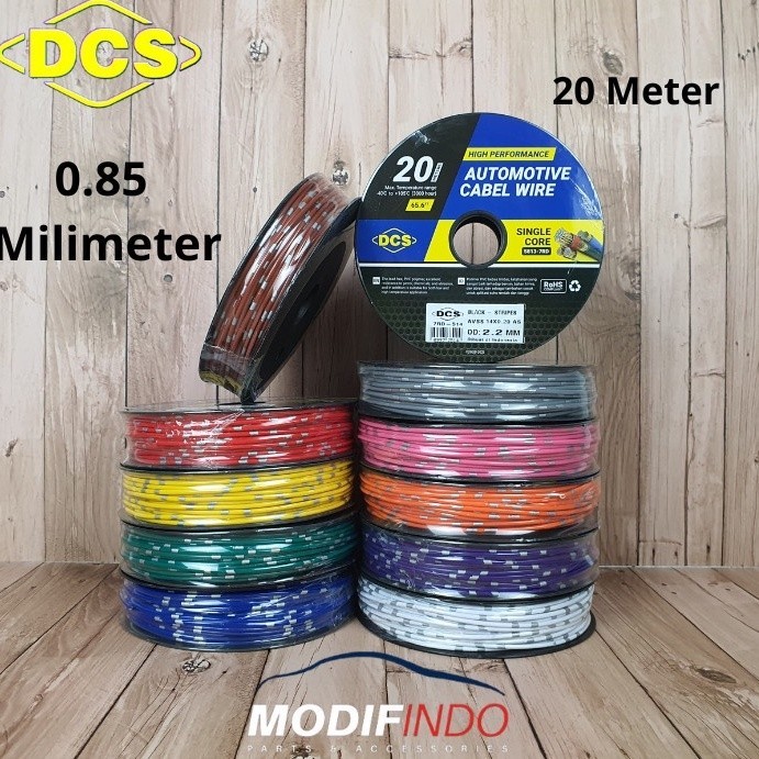 Spot CABLE 0,85 MM x 20 M/ROLL DCS COPPER FIBER FOR CARS & MOTORCYCLES ...