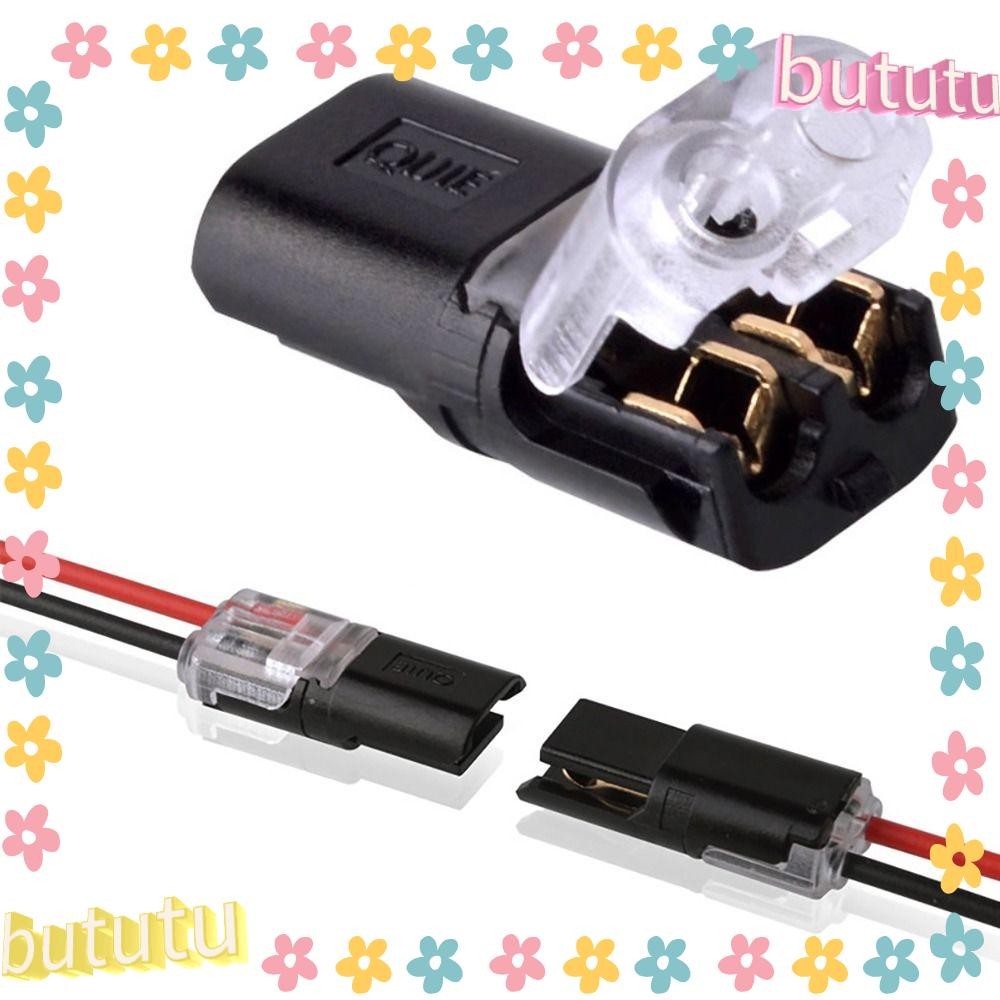 BUTUTU Quick Terminal Block, Waterproof 2Pin Fast Plug Wire Connector ...