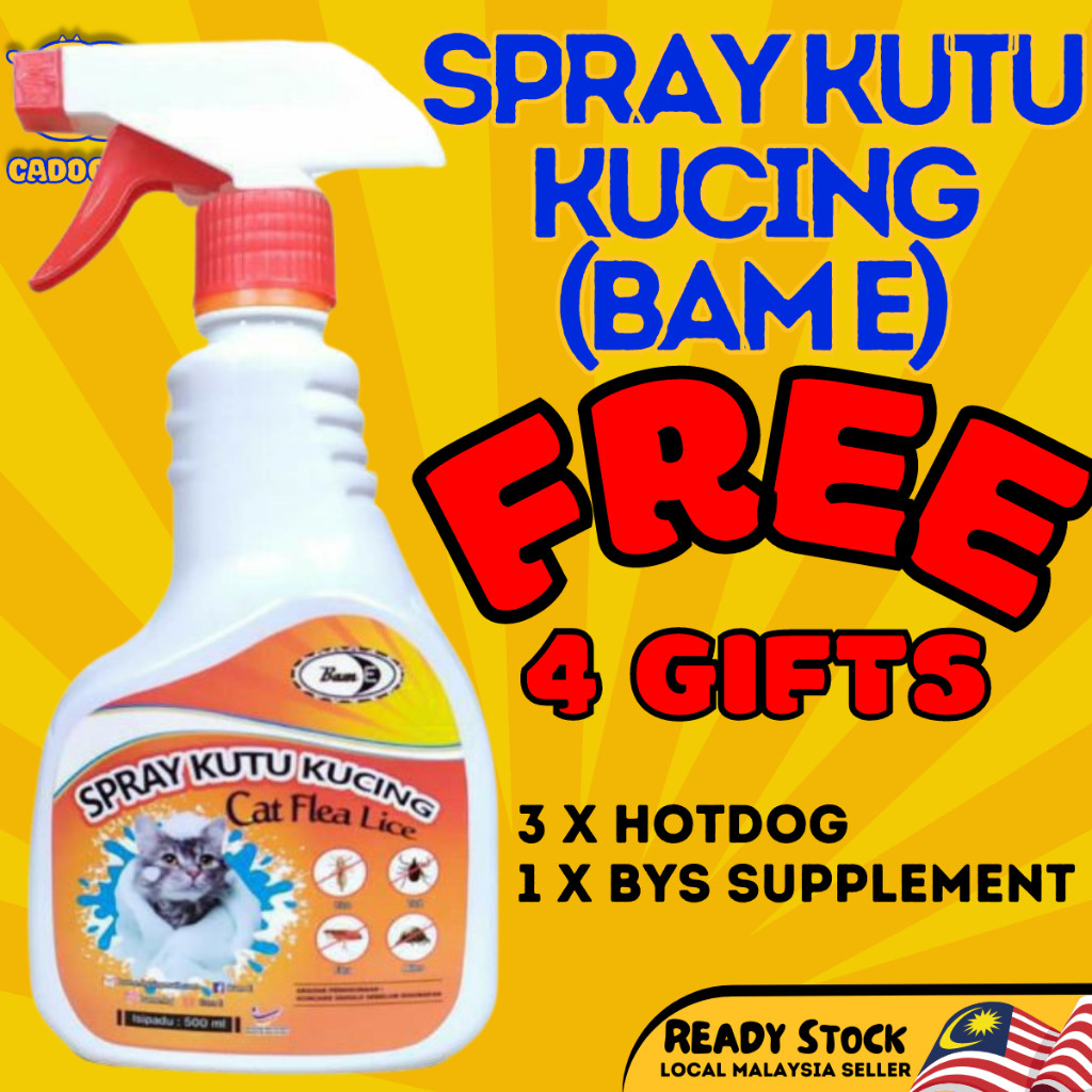 Ubat kutu kucing paling berkesan spray kutu kucing organik cat spray ...
