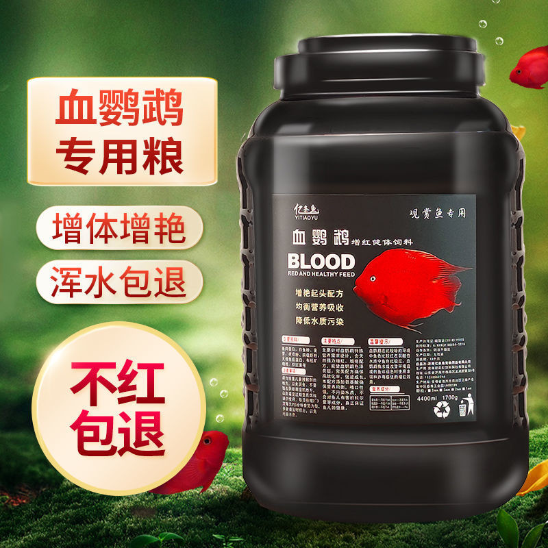 Parrot Fish Feed Red and Red Snakehead Arhat Koi Special Fish Food Hair ...