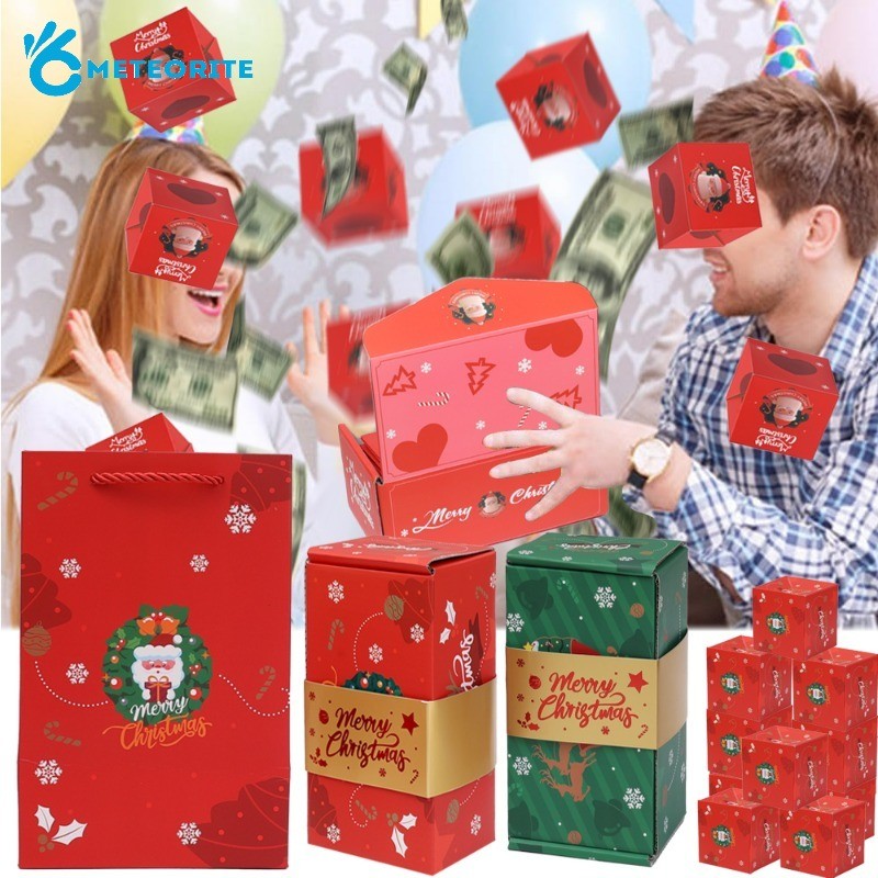 Creative Christmas Gift Box DIY Folding Paper Box - Money Pop Up ...