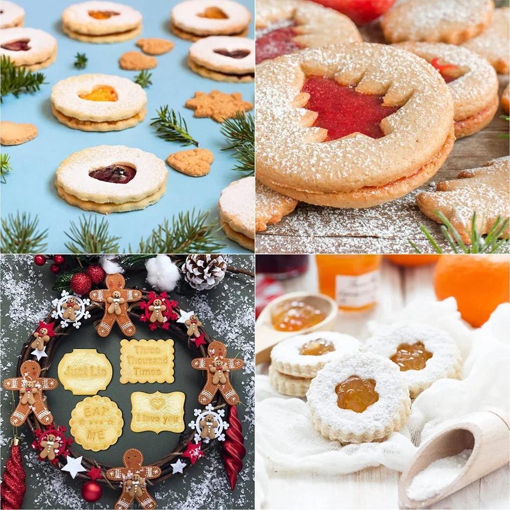 9Pcs/Set Christmas Cookie Cutter Set Xmas Tree Gingerbread Snowflake ...