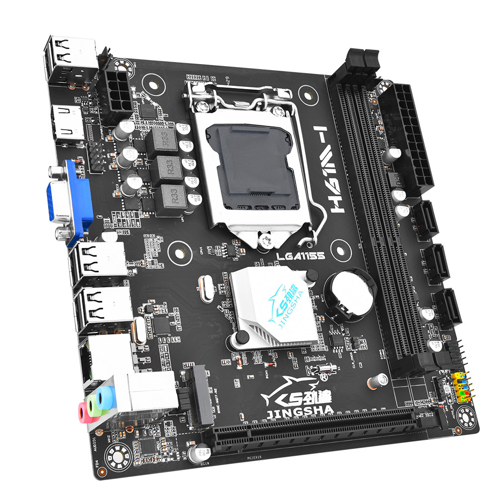 JINGSHA H61M-I Mini-ITX Motherboard LGA 1155 Dual Channel DDR3 Memory 1000 Mbps With M.2 NVME ...