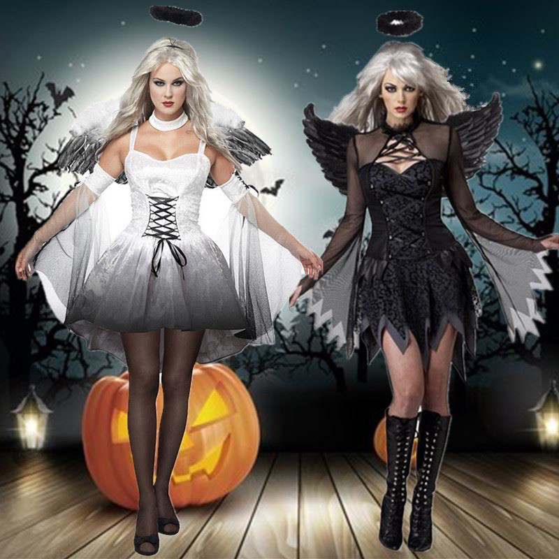 Costume Halloween Adult Witch Bride Angel Devil CosplaycosplayVampire ...