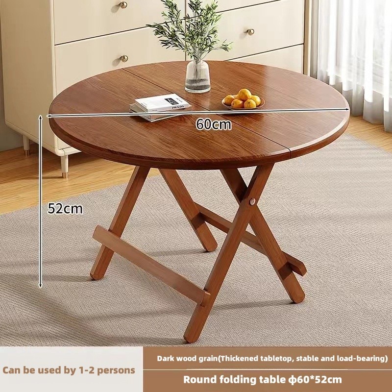 Extendable Dining Table - Wood Kitchen Table - Round Dining Room Table ...