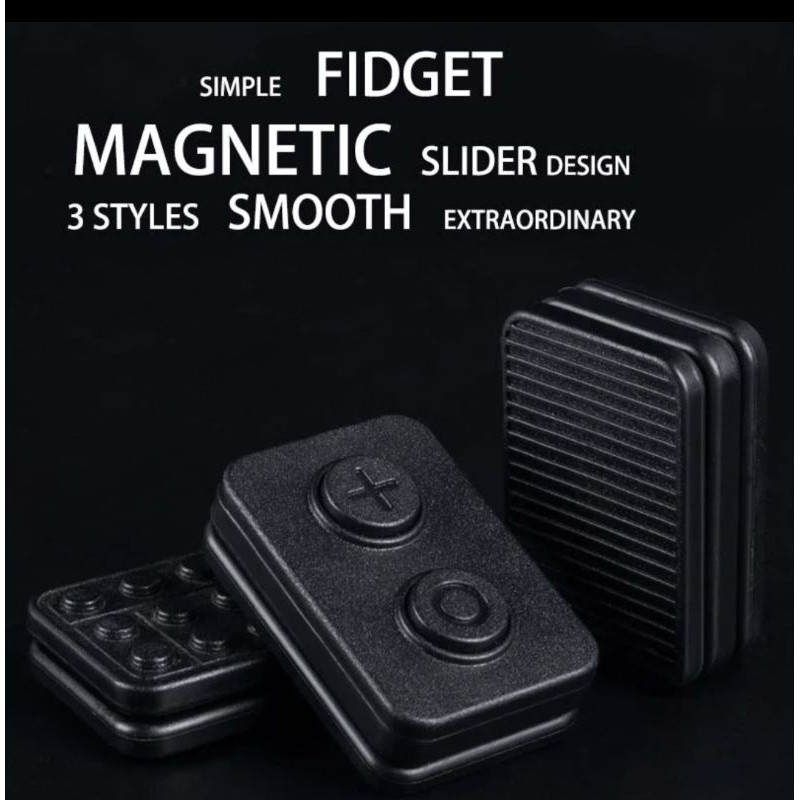 ABS Magnetic Sliders EDC Fidget Push Clickers Haptic Antistress Adults ...