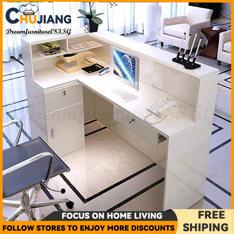 【Ready Stock】Corner Cashier Reception Desk Bar Supermarket Fruit Store ...