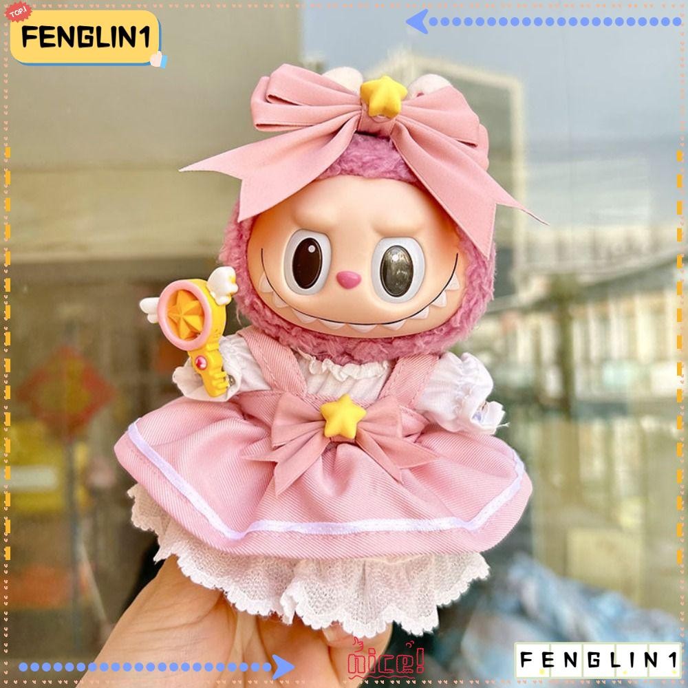 FENGLIN Labubu Doll Clothes, Labubu Time To Chill Filled Doll Cos Dress ...