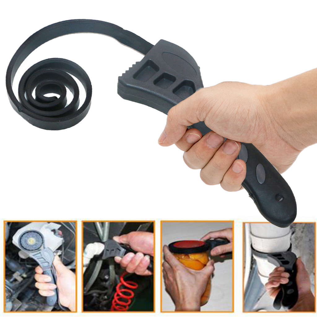shopeestore| Adjustable Strap Wrench Belt Wrench for Different Shapes ...