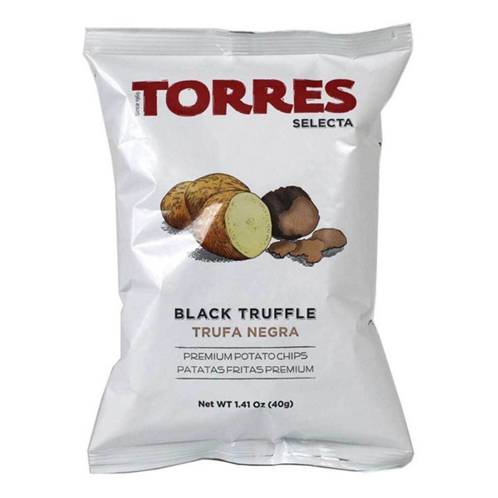 Torres Selecta Black Truffle Potato Chips 125g | Shopee Singapore