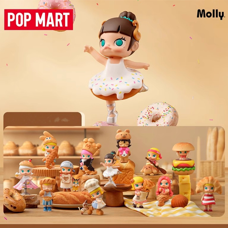 HGTOYS ★ [Optional] [Authentic] POPMART MOLLY People who love bread ...
