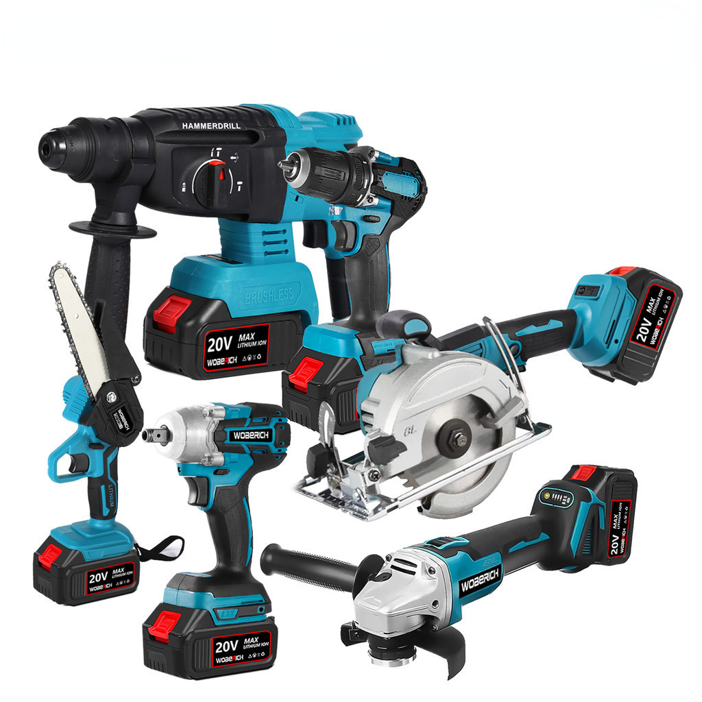 2 SET/ 3 SET/ 4 SET/ 6 SET Brushless Cordless Tool Sets Portable ...