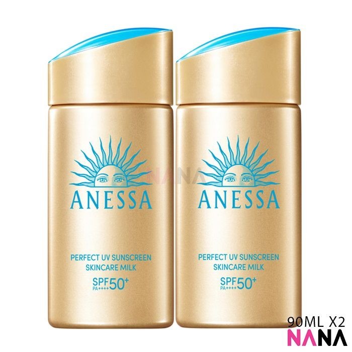 Anessa Perfect UV Sunscreen Skincare Milk SPF50+ PA++++ 90ml x2 | Shopee Singapore