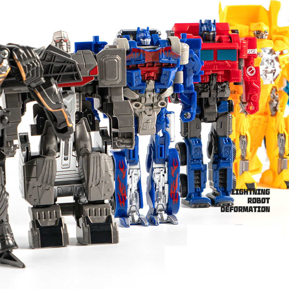 New Kids Toy Transformers Optimus Prime Bumblebe Transforming Robot Car ...