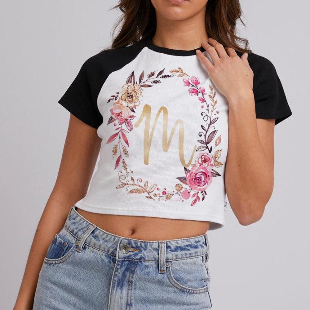 letters 2000s trashy crop top Female yk2 90s clothing | Shopee Singapore