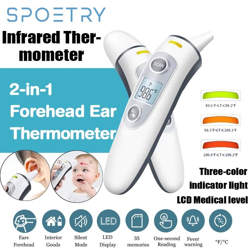 [SG Ready Stock] Multi Function Infrared Forehead Thermometer+Ear ...