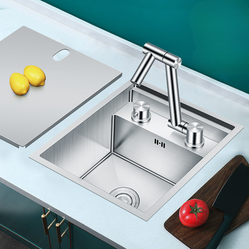 Hidden304Stainless Steel Sink Single Sink Bar Invisible Band Cover ...