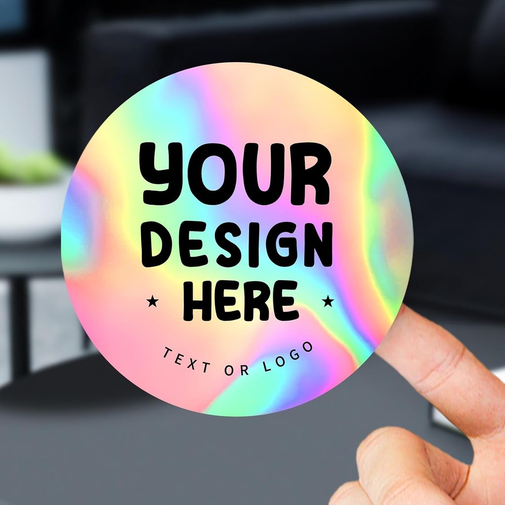 Custom Holographic Stickers Waterproof Sticker | Businesses Logo ...