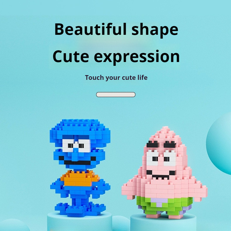 【GraceLife】3D Mini Cartoon Bricks Building Blocks for Kids Nano Block ...