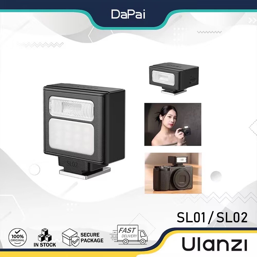 Ulanzi SL01 SL02 Mini Camera Flash Light SpeedLite GN8 6500K for Canon ...