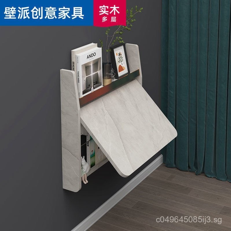 Wall-Mounted Folding Small Study Table Hanging Home Desk Corner ...