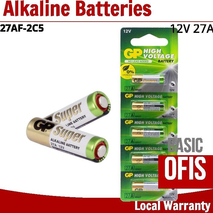 GP 12V High Voltage Super Alkaline Battery 27A Remote Control (1pc ...