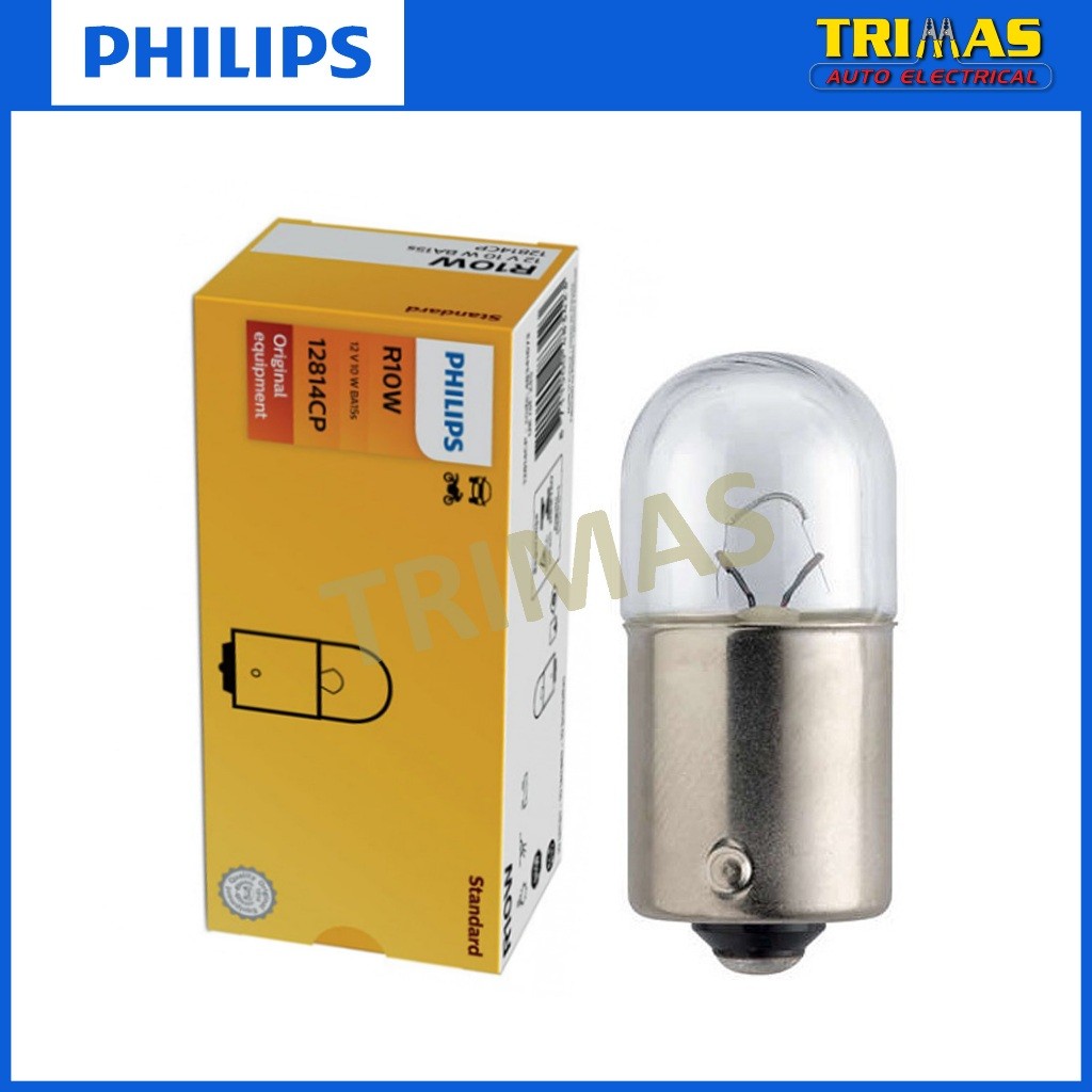 12814CP Original Philips Signal Bulb License Plate Lamp R10W 10W 12V ...