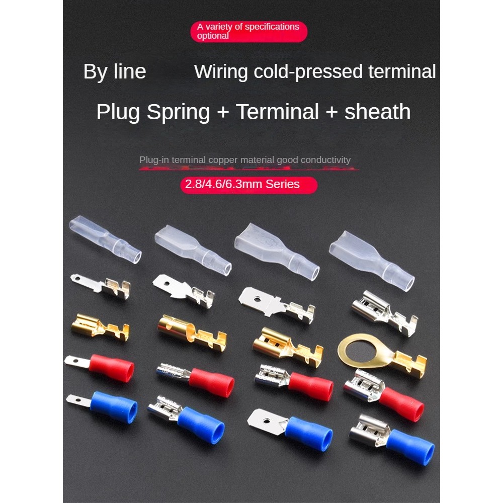 Plug-in Type Connection Cold-Pressed Terminal Copper Connector Insert ...