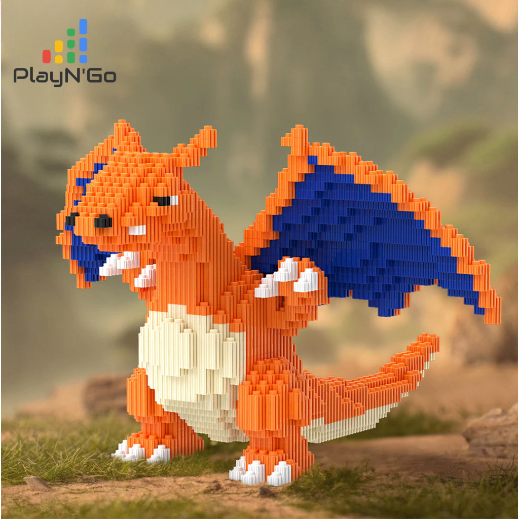 Original Nano Blocks pokemon CHARIZARD 3D Model medium size, pokemon ...