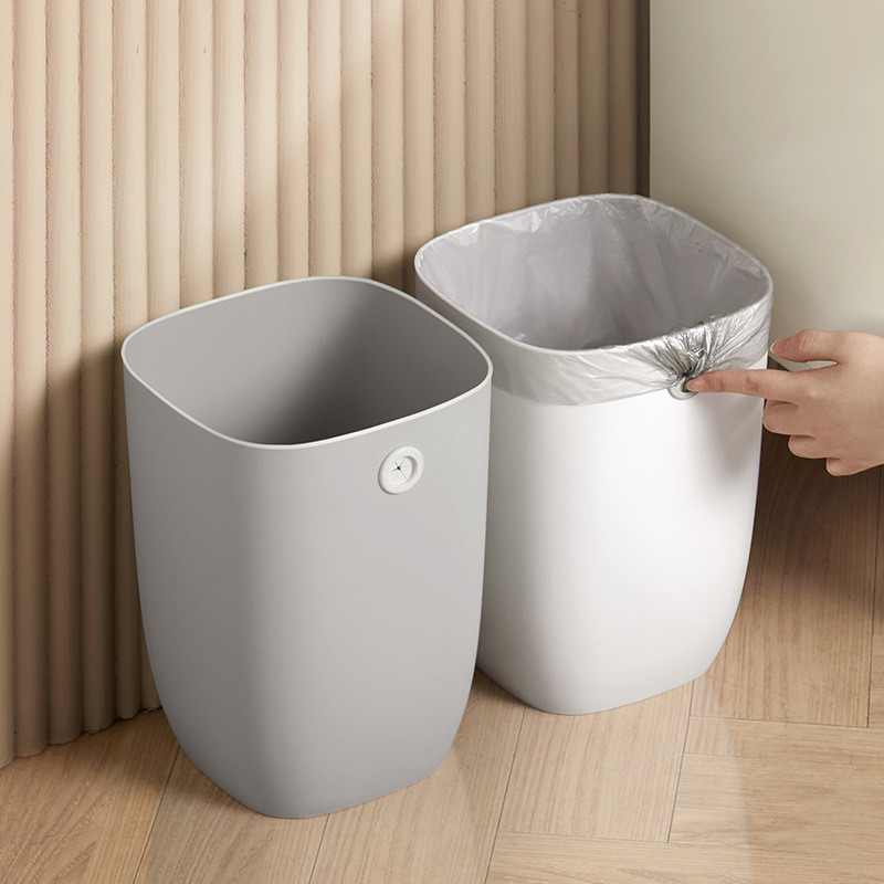Simple Garbage Can Nordic Style Large-capacity Bathroom Household Trash ...