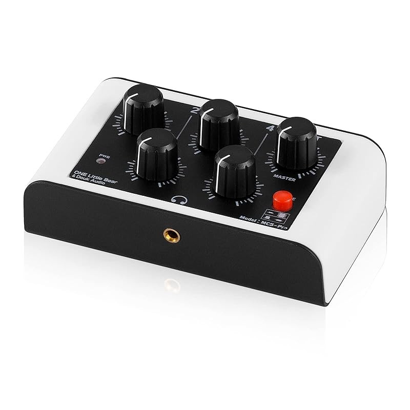 4 Channel Mini Stereo Mixer Headphone Monitoring Club Studio Recording ...
