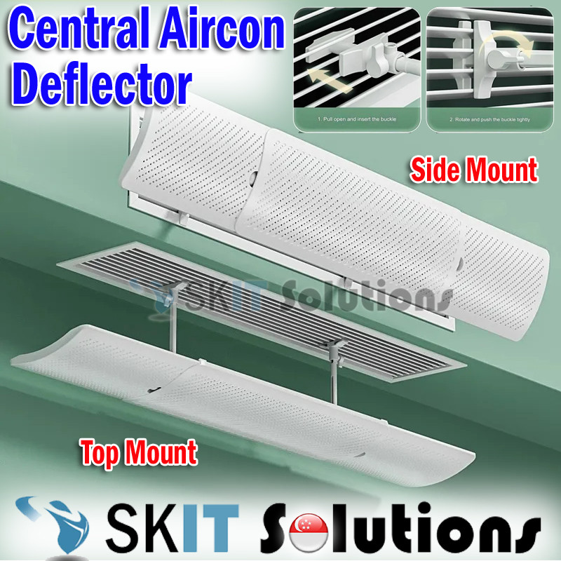 Central Aircon Wind Deflector Grid Ceiling Duct Airflow Diverter Air ...
