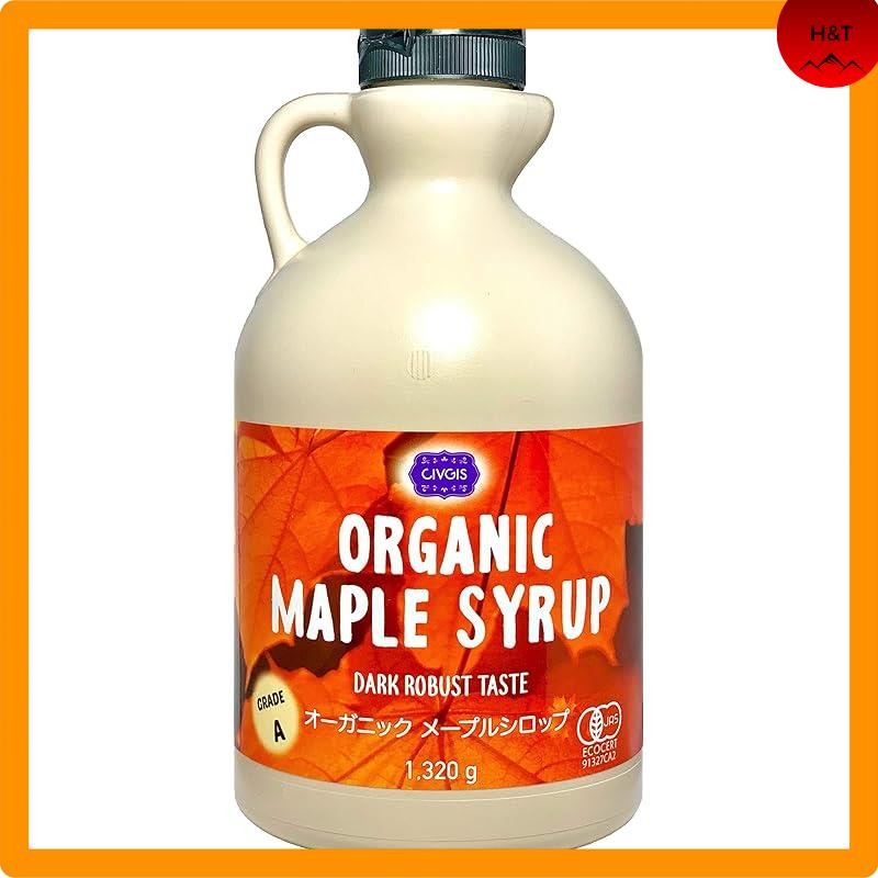 Organic Maple Syrup 1,320g Grade A (Dark Robust Taste) (1 bottle ...