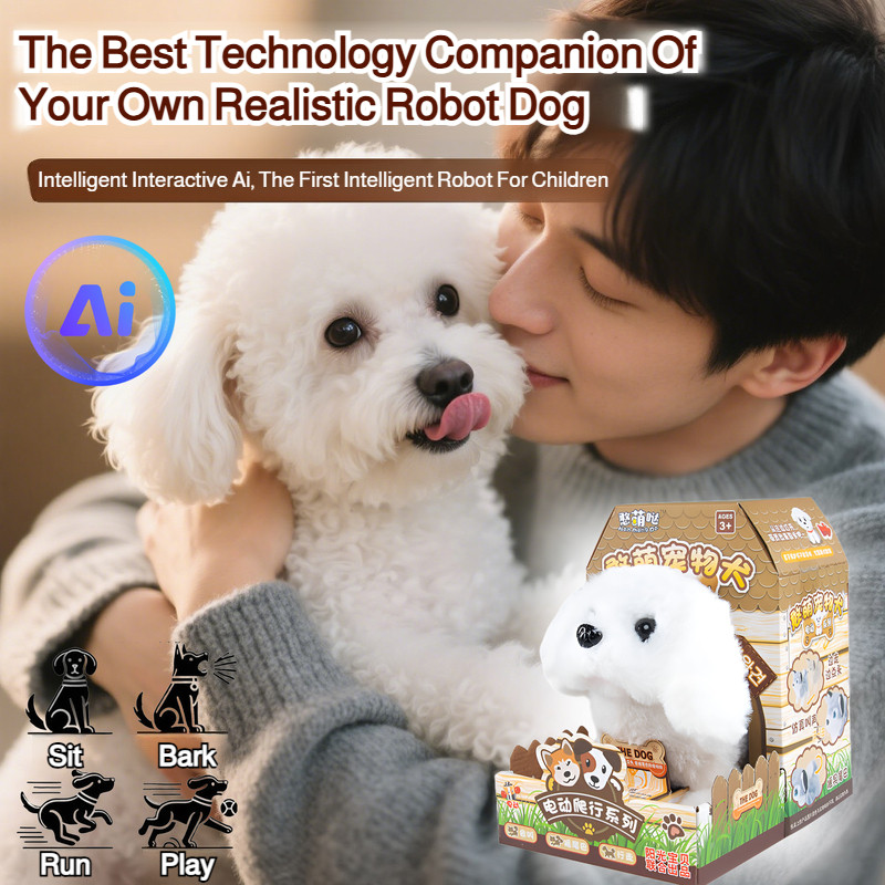 [Intelligent Interactive AI] Electric Plush Dog Puppy Toy Interactive ...