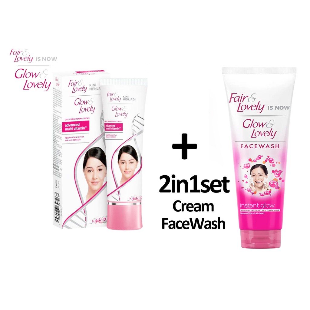 Fair & Lovely Glow & Lovely Cream 80g Advanced Multi Vitamin C ...