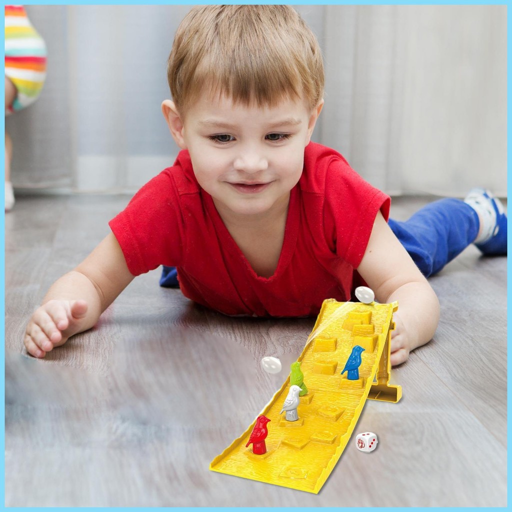 Bird Ramp Race Game Egg Rolling Cartoon Ramp Table Game Logical and ...