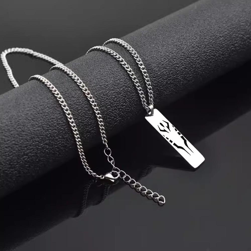 Anime Jujutsu Kaisen Necklace Ryomen Sukuna Stainless Steel Pendant Man ...