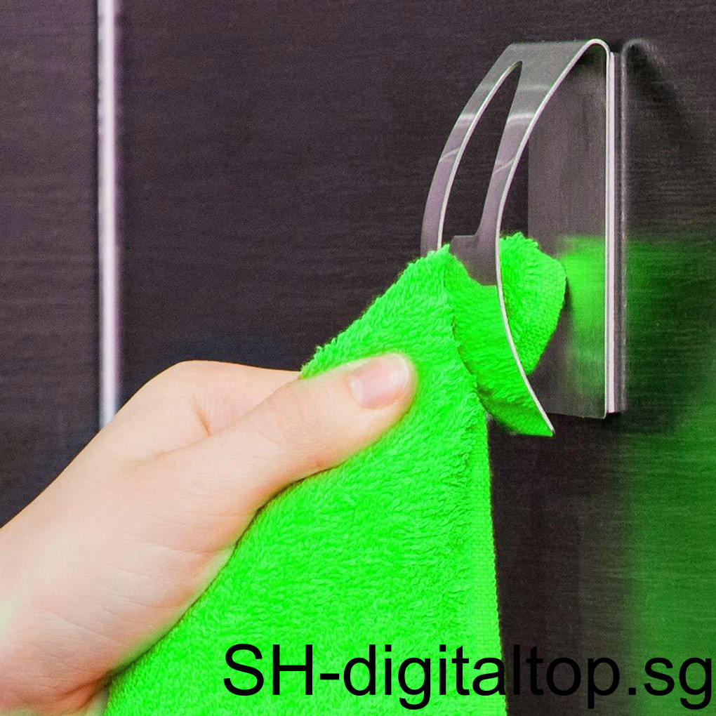 Kitchen Hanger Household Bathroom Towel Rack Self Mounted Adhesive ...