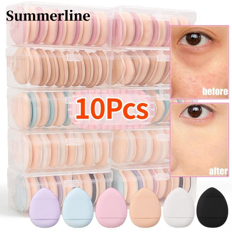 10Pcs/Box Mini Size Professional Cosmetic Cushion Puff - Concealer ...