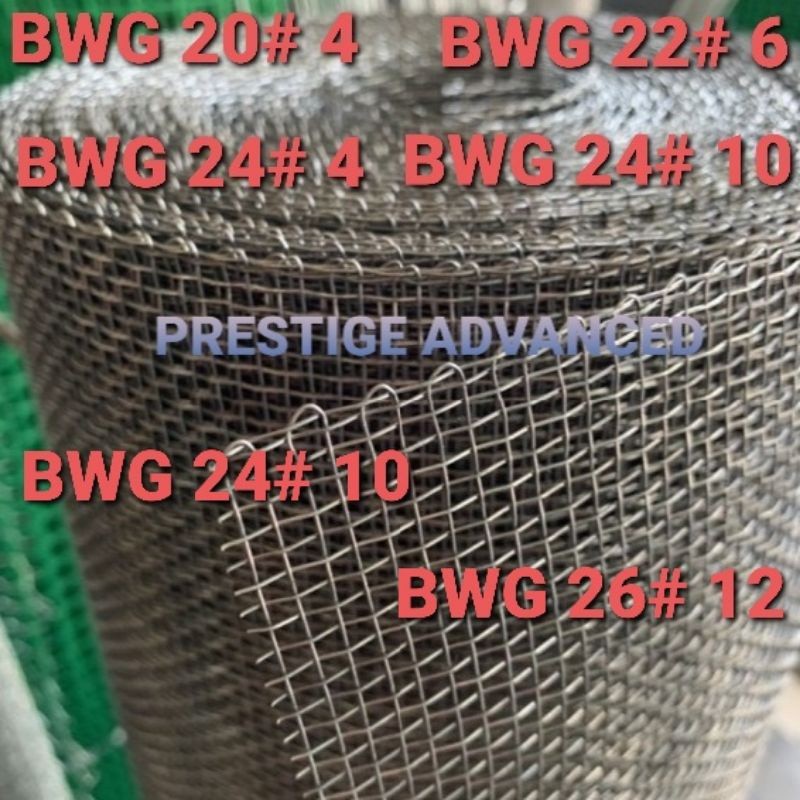 Clear Stock GI Square Wire Mesh Net Netting / Dawai Jaring - Heavy Duty ...