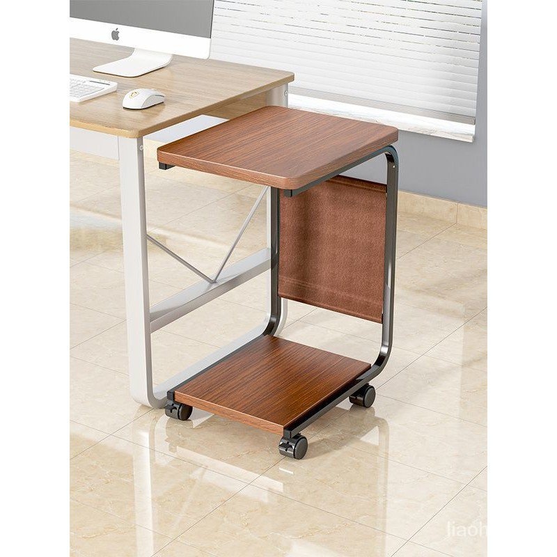 Host Desktop Floor Storage Rack Bracket Movable Double-Layer Host ...