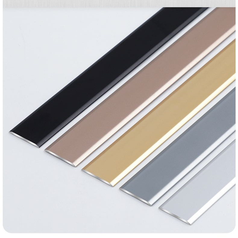 Aluminum alloy edging strip Flat strip Background wall Titanium ...