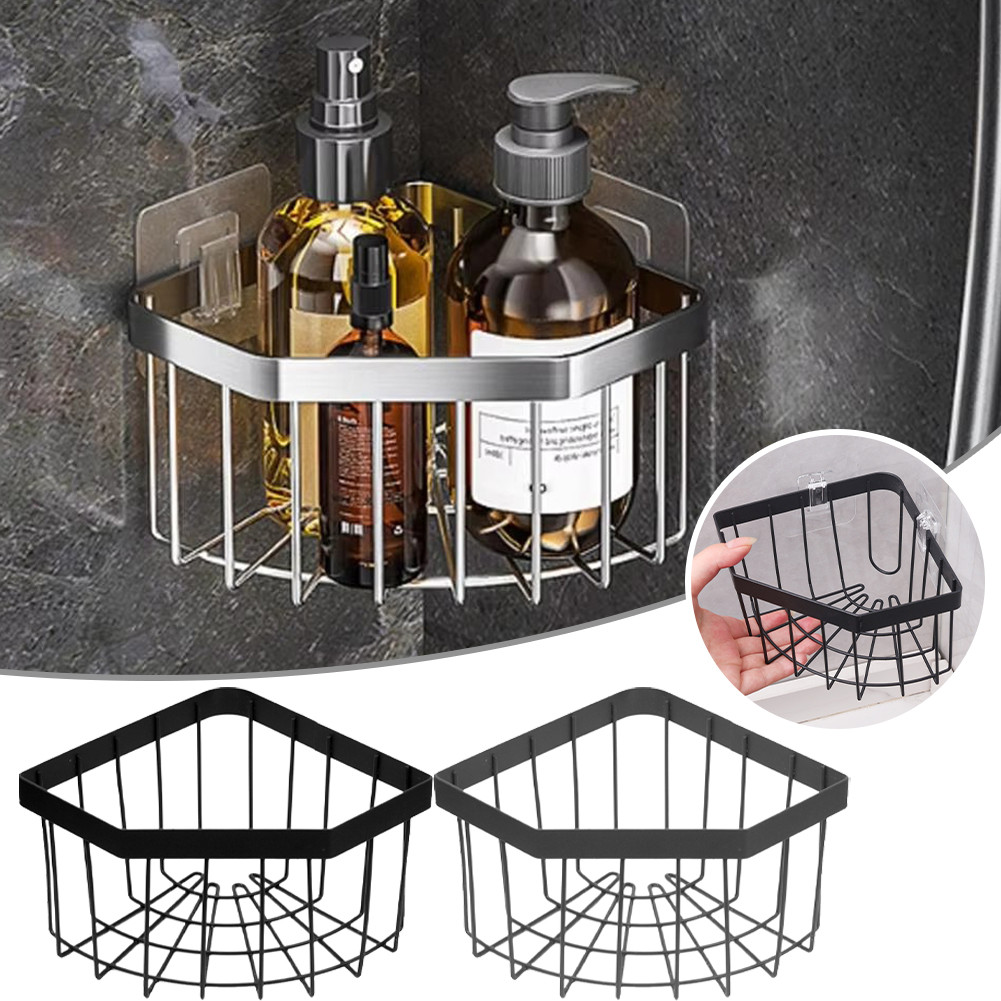 Wall Mounted Stainless Steel Storage Rack - Shower Shampoo Shelf - Wall ...