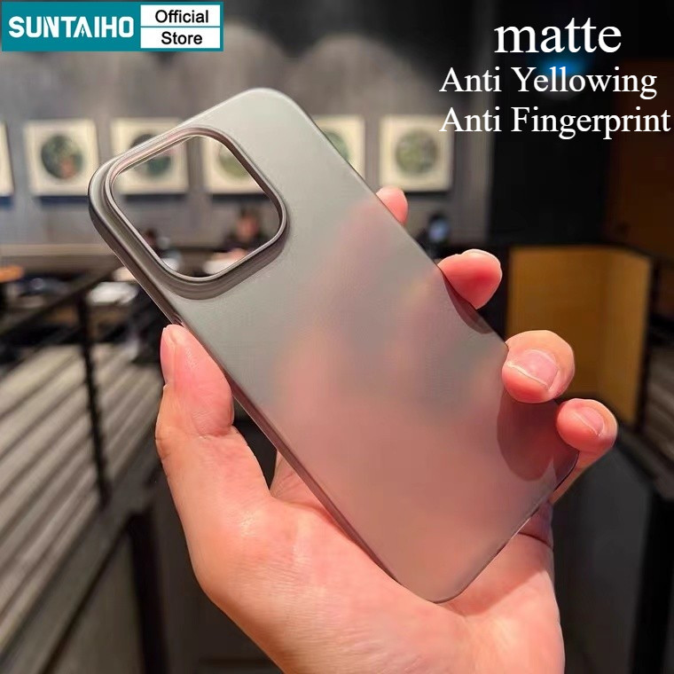 Suntaiho Elegant Clear Matte Casing Premium Bumper Soft Silicon TPU ...
