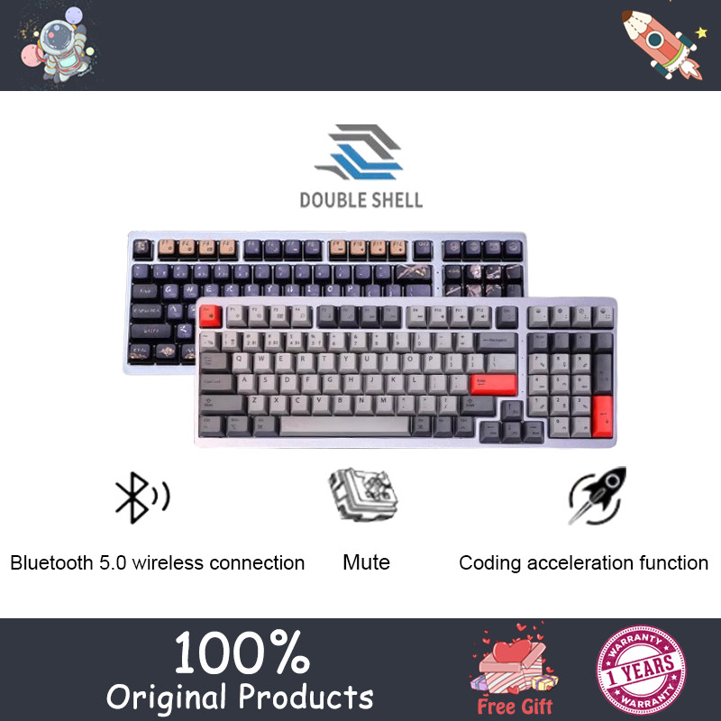 DoubleShell Black Myth Wukong Keyboard Backlight Kaihua Silent Wireless ...