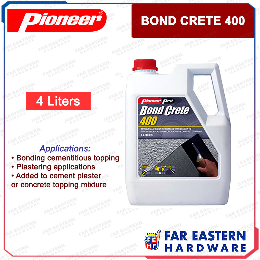 PIONEER Bond Crete Adhesive 400 4L Bondcrete | Shopee Singapore